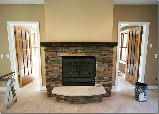 The "L" Shaped House: Fireplace…Decorative Front